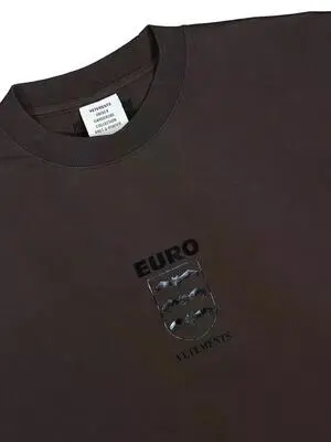Vetements Bats Logo T-shirt - Brown