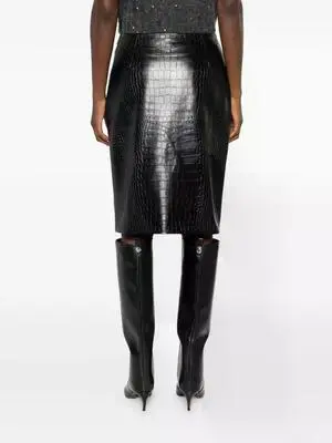 Giambattista Valli Crocodile-effect Mini Skirt