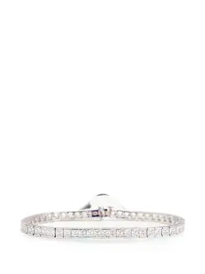 IZABEL DISPLAY Square Tennis Bracelet With White Zirconia Silver