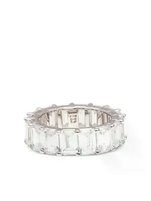 IZABEL DISPLAY Emerald-cut Zirconia Ring - Silver