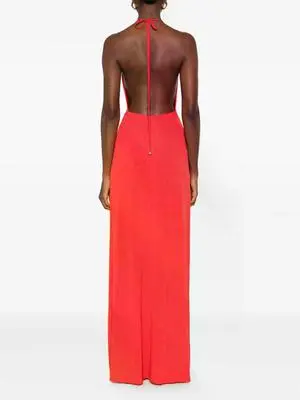 ROSERRY Halterneck Maxi Dress - Red