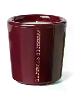 Brunello Cucinelli Craquelé-vessel Scented Candle - Red