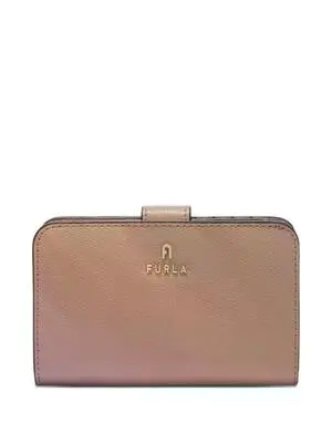 Furla Medium Camelia Leather Flap Wallet - Neutrals