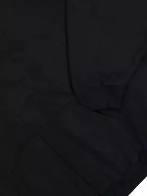 Vetements Zip-up Logo Hoodie - Black