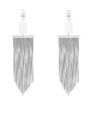 Isabel Marant Étoile Square Fringe Dangle Earrings