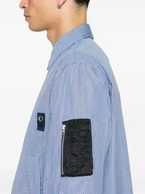 Sacai Striped Panelled Bomber Jacket