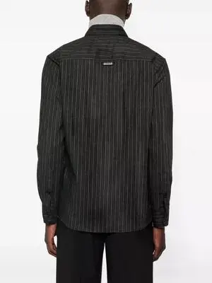 Iceberg Pinstripe Zip-pocket Shirt