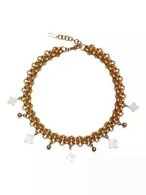 LABELLED JEWELLERY Mia Clover-embellished Chain Necklace - Gold