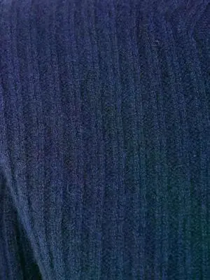 UMA WANG Ribbed Frayed Sweater - Blue