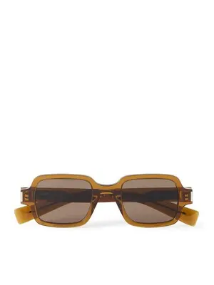Saint Laurent Rectangular-frame Sunglasses - Brown