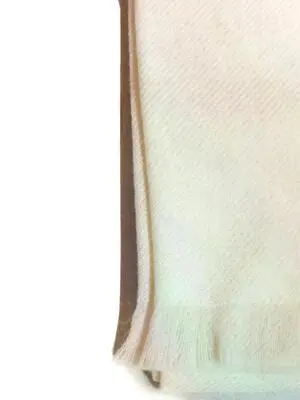 Eleventy Fringe-trim Wool-silk Scarf - Neutrals