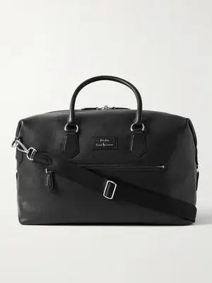 Polo Ralph Lauren Full-grain Leather Duffle Bag - Black