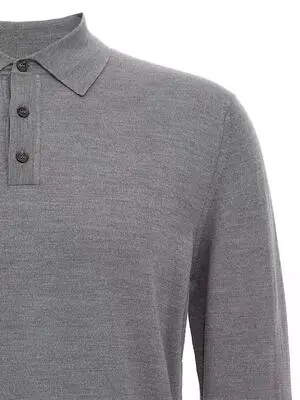 ZANONE Long-cuffed Polo Shirt - Grey