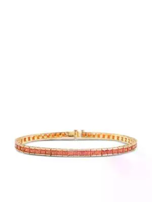 IZABEL DISPLAY Square Tennis Bracelet - Orange
