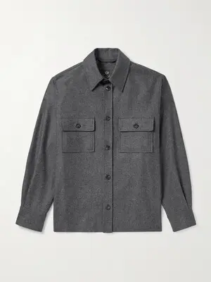 Loro Piana Jim Wish® Flannel Overshirt