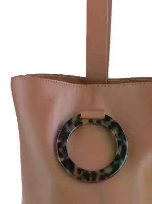 NICO GIANI Large Aurora Leather Bucket Bag With Ring Detail