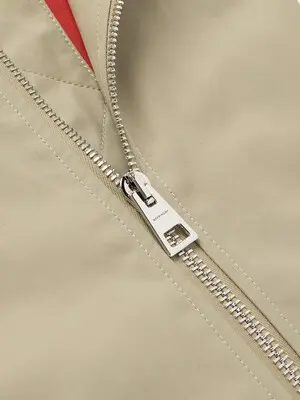Givenchy Leather-trimmed Harrington Jacket - Neutrals