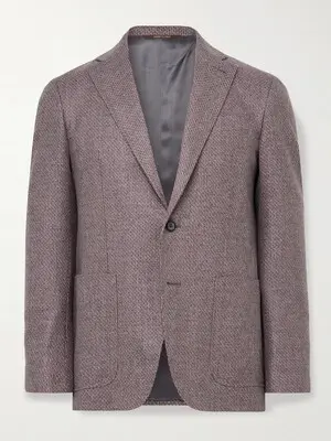 Canali Kei Unstructured Wool Blazer