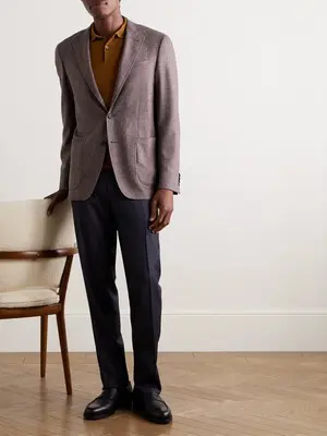 Canali Kei Unstructured Wool Blazer