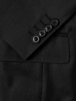 Canali Kei Slim-fit Unstructured Super 150s Wool Blazer - Gray