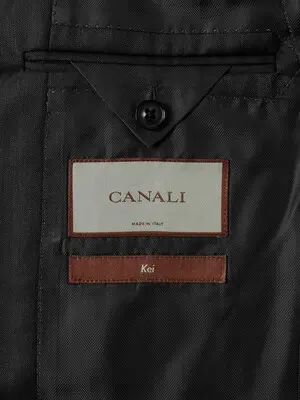 Canali Kei Slim-fit Unstructured Super 150s Wool Blazer - Gray