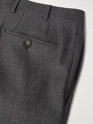 Canali Straight-leg Pleated Wool Suit Trousers