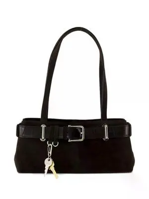 OSOI Buckled Suede Mini Bag - Brown