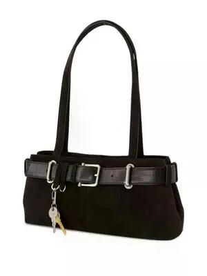 OSOI Buckled Suede Mini Bag - Brown