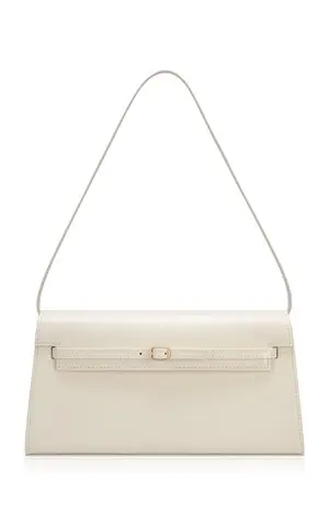 VERAFIED Leather Shoulder Bag - Ivory