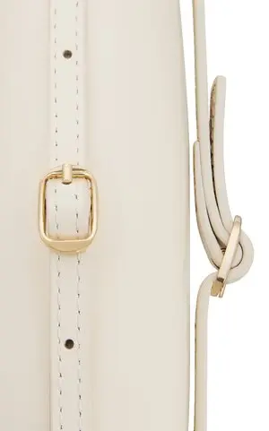 VERAFIED Leather Shoulder Bag - Ivory