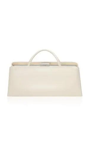 VERAFIED Leather Handbag - Ivory