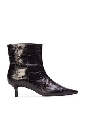 BLACK SUEDE STUDIO Ember Croc-effect Ankle Boots