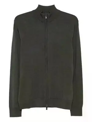 Emporio Armani Zip-up Wool Sweater