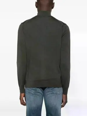 Emporio Armani Zip-up Wool Sweater