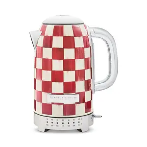 MACKENZIE-CHILDS Electric Kettle - Cherry Check
