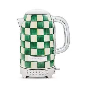 MACKENZIE-CHILDS Electric Kettle - Emerald Check