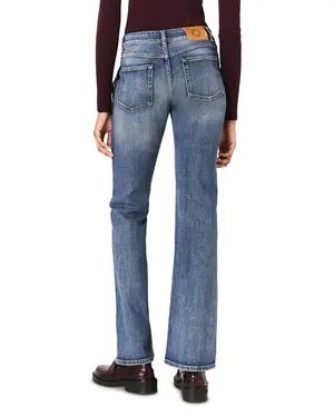 Maje Zip Pocket Bootcut Jeans