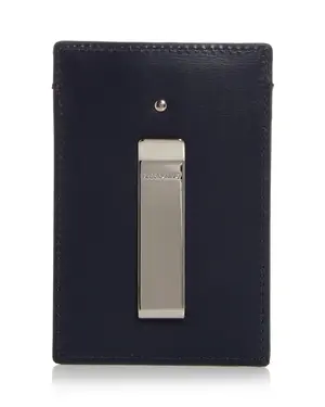 FERRAGAMO Leather Money Clip & Card Case
