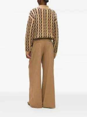 Karl Lagerfeld Pleated Wide-leg Trousers