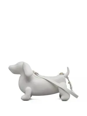 Thom Browne Hector Leather Shoulder Bag - White