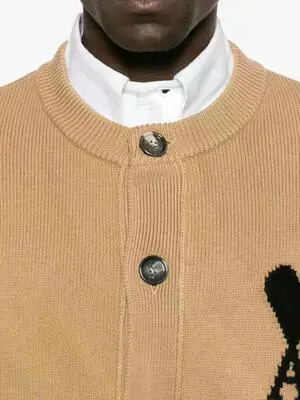AMI Paris Heart Logo Cardigan