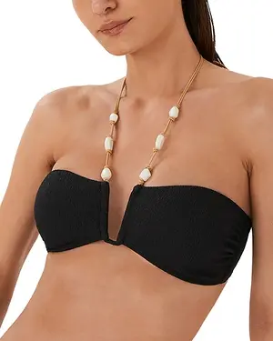 VIX PAULA HERMANNY Firenze Ney Carol Bikini Top - Black