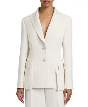 Santorelli Mimi Soft Stretch Crepe Double Button Jacket