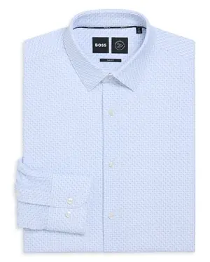 BOSS Hank Slim Fit Stretch Button-front Shirt