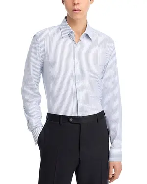 BOSS Hank Slim Fit Stretch Button-front Shirt - Light Pastel Blue