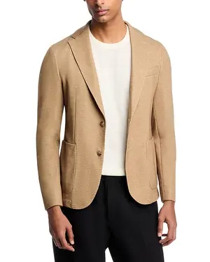 BOSS Hanry Melange Jersey Slim Fit Sport Coat - Medium Beige