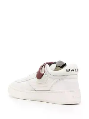 Bally Leather Sneakers With Logo Patch
