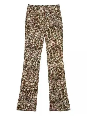 Malìparmi Geometric-pattern Flared Trousers