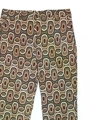 Malìparmi Geometric-pattern Flared Trousers