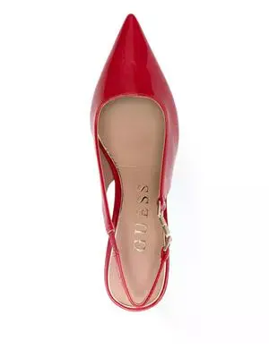 Guess 85mm Stiletto Slingback Pumps - Red